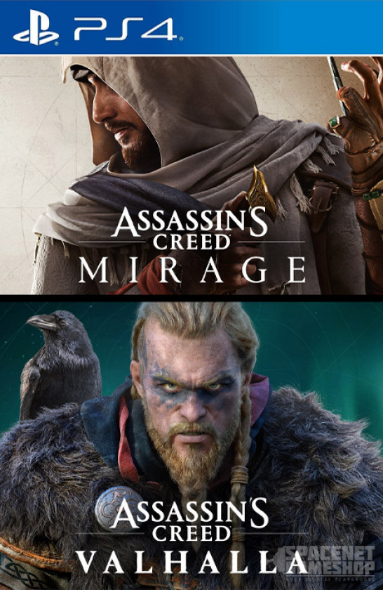 Assassins Creed Mirage & Assassins Creed Valhalla Bundle PS4